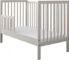 ZEE LUMI Kaschmir Babybett 120x60 cm mit Schutzgitter 2in1
