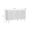 sweeek - Sideboard mit Rattangeflecht 120 x | Kaufland.de