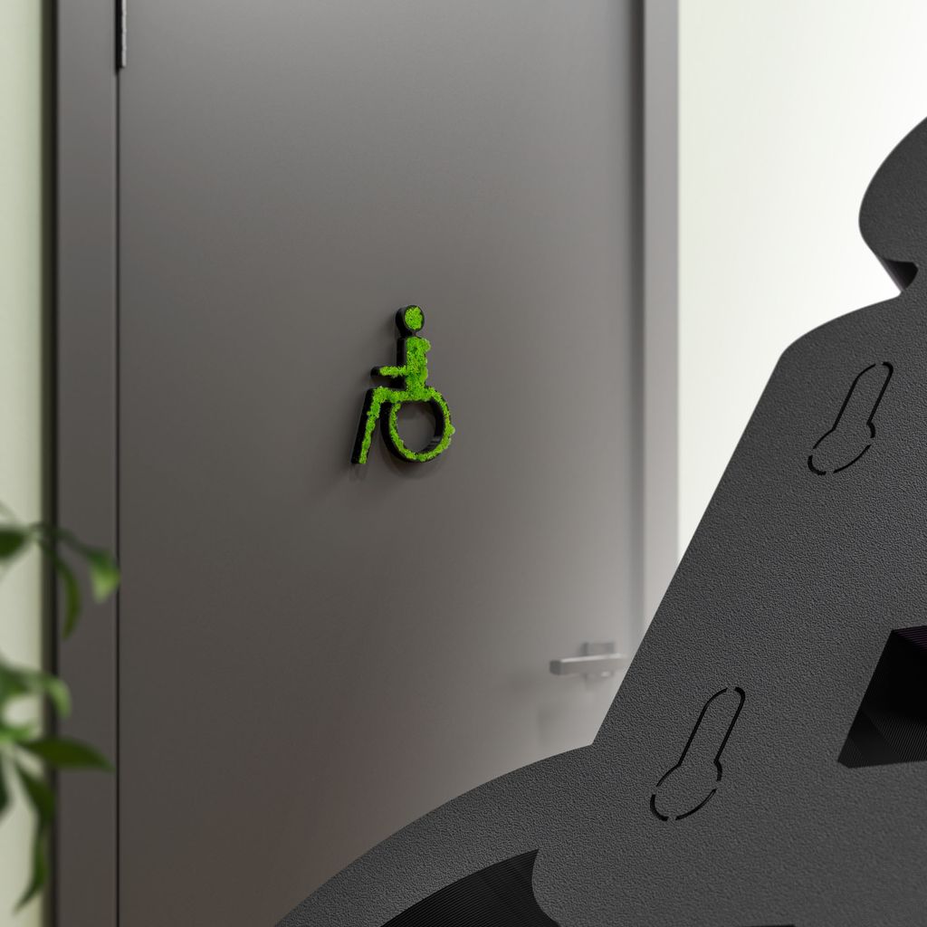 Behindertengerecht WC Türschild Moos Klo | Kaufland.de