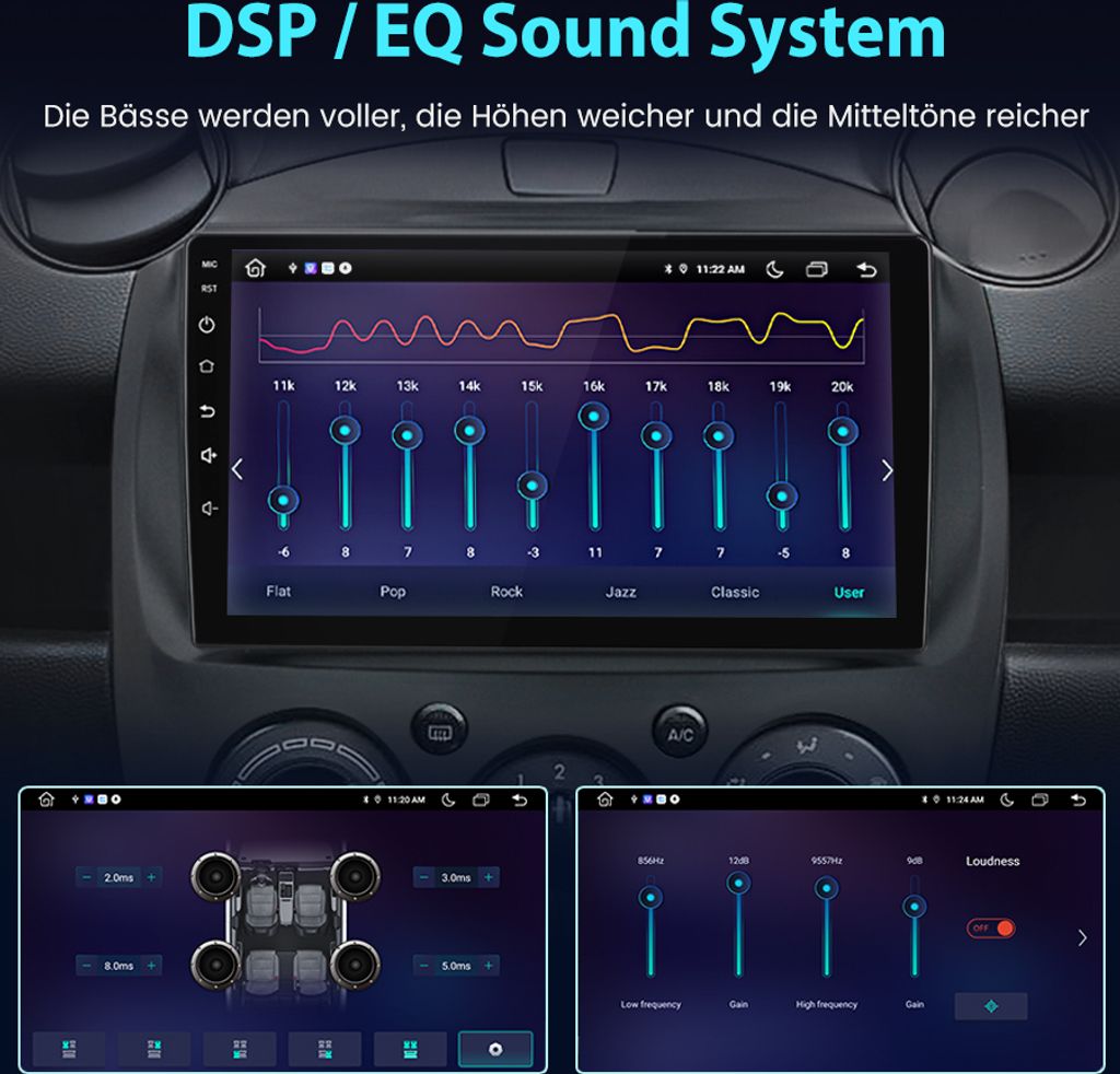 Carplay Auto DAB NAVI pro Mazda 2 2007-2013 | Kaufland.cz