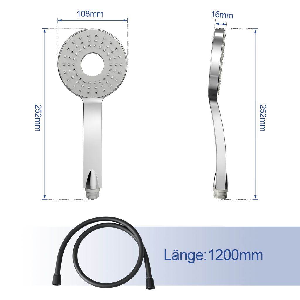 Meykoers Duschkopf Duschbrause mit Schlauch | Kaufland.de