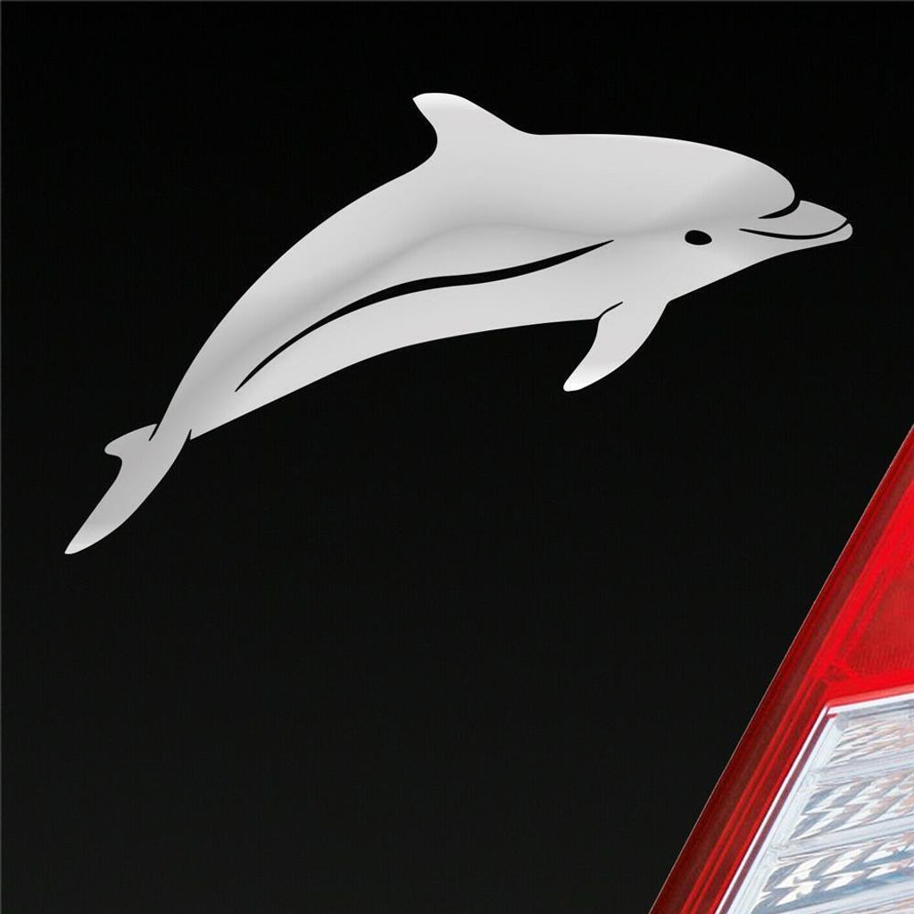 Auto Aufkleber Delphin Delfin Fisch Tier Tuning 12x7 cm