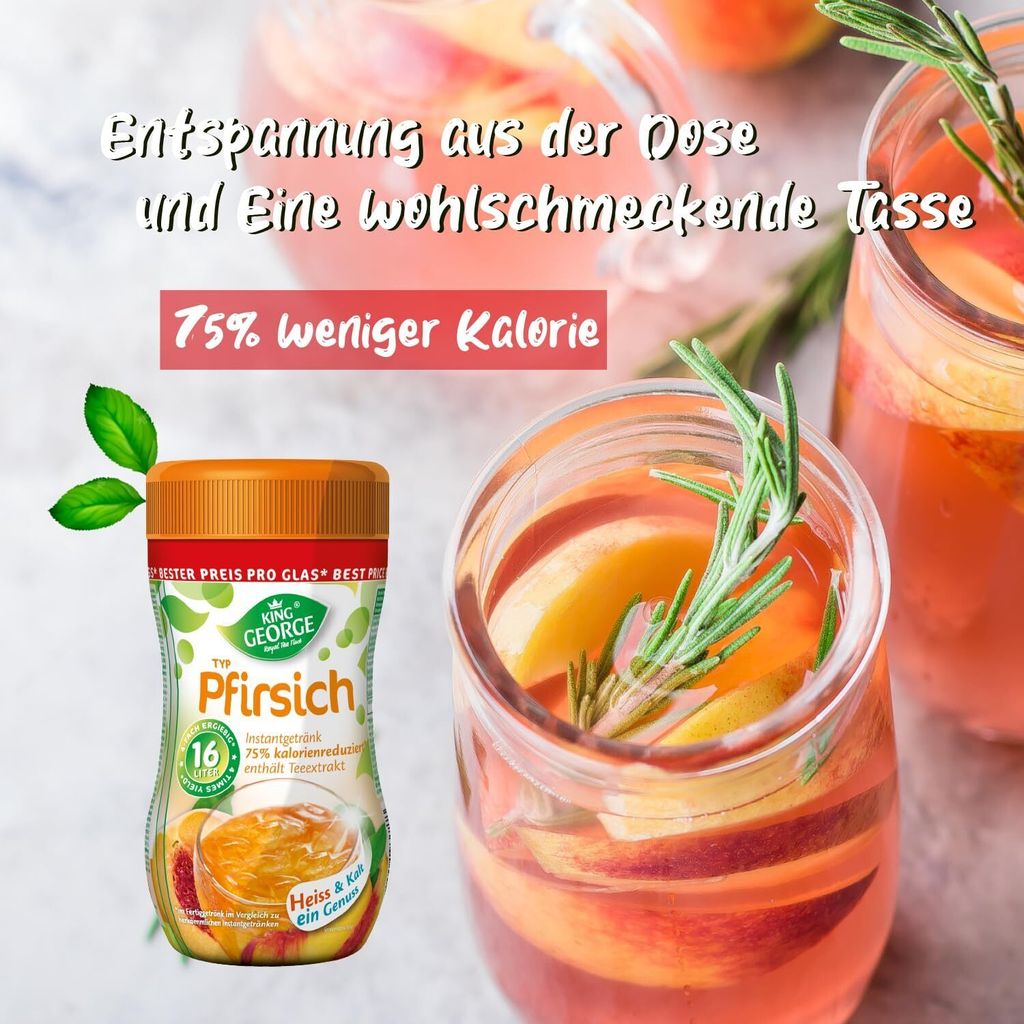 KING GEORGE Instant Tee Pfirsich 16L | Kaufland.de