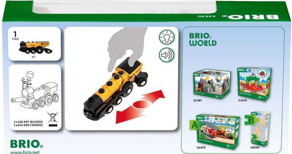 BRIO World 33630 Zlatá bateriová lokomotiva | Kaufland.cz