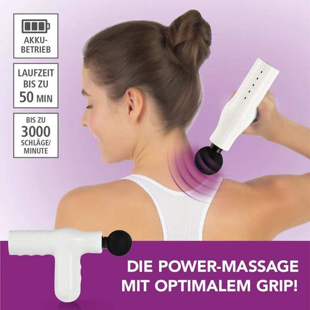 Vitalmaxx Mini Massage Gun Smart Grip Weiß Kaufland De