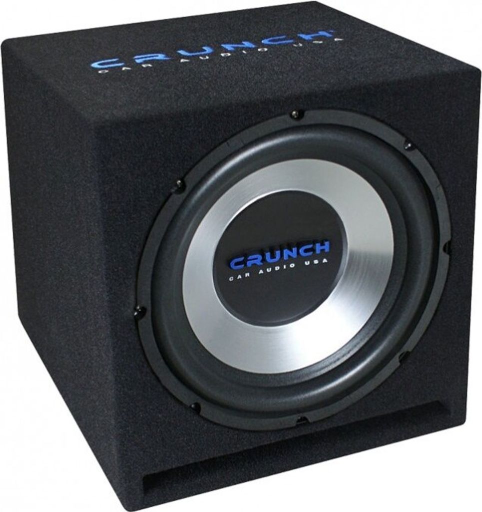 CRUNCH Basspaket Komplett Set Subwoofer+Endstufe Bass