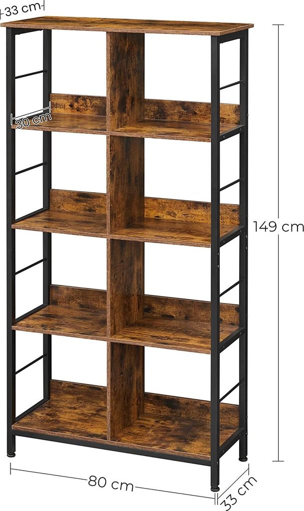 VASAGLE stojící police, regál na knihy, | Kaufland.cz