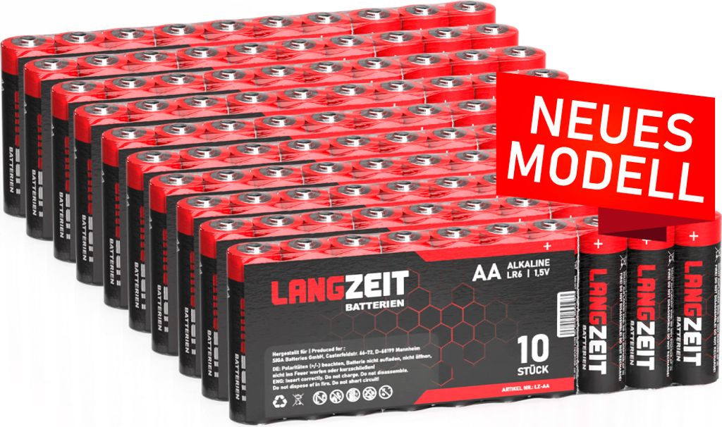 Langzeit Batterien AA 100 Stück Alkaline | Kaufland.de