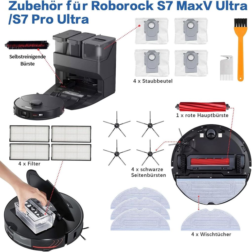 Luxus Roborock S7 Maxv Ultra Zubehãr Bild