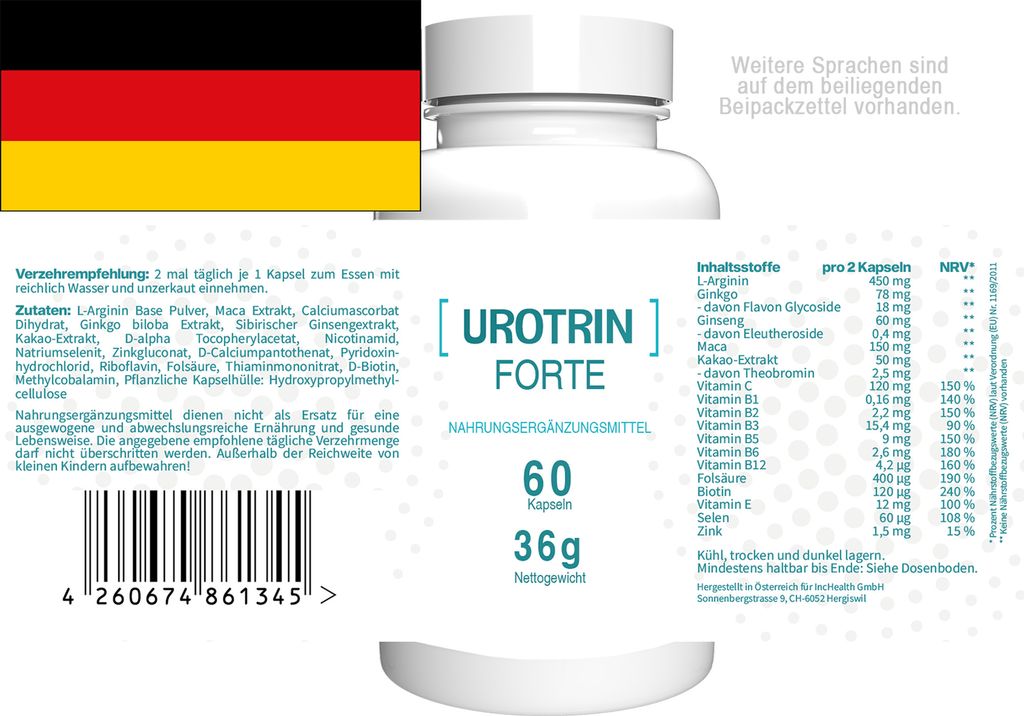 Urotrin Forte - 60 Kapseln | Kaufland.de