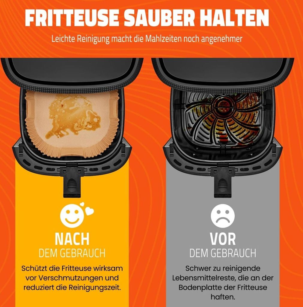 200 Stück Backpapier für Heißluftfritteuse, | Kaufland.de