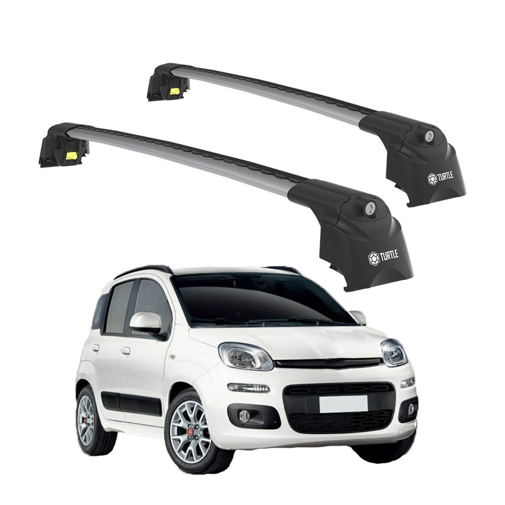 TURTLE Portapacchi AIR-2 , Argento FIAT PANDA 319 2012