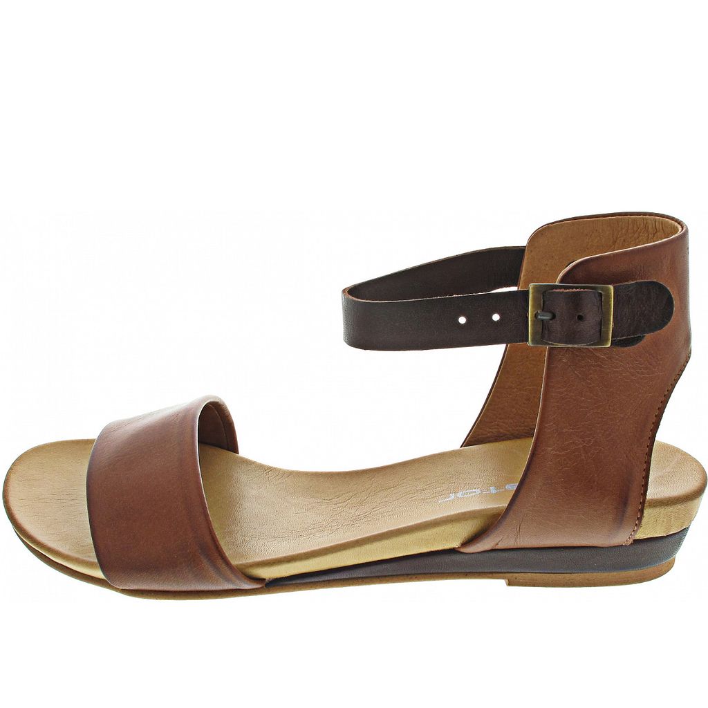 Elegantes Damen Sandalette Braun Ebenbild