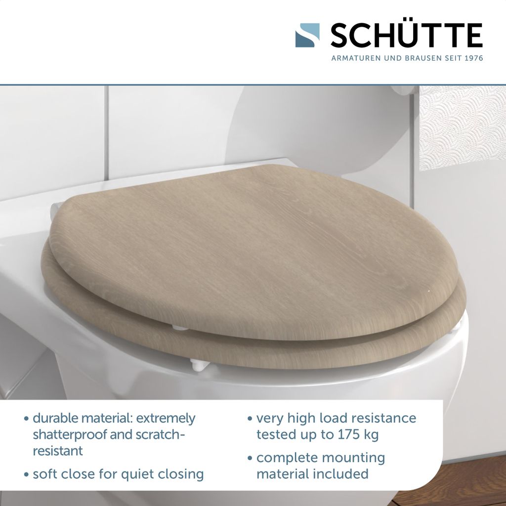 SCHÜTTE MDF WC sedátko MODERN WOOD, WC | Kaufland.cz
