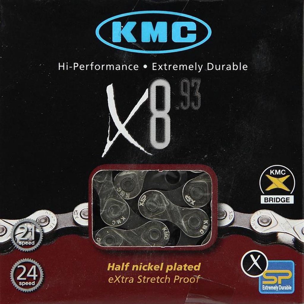 KMC Reťaz X 8 strieborno-šedá 114 článkov, | Kaufland.sk