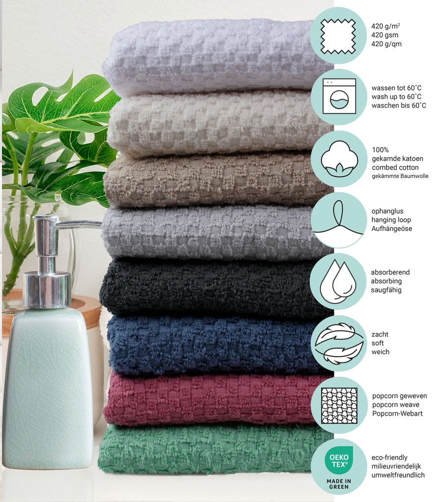 DoubleDry Handtücher Set - Popcorn Weave | Kaufland.de