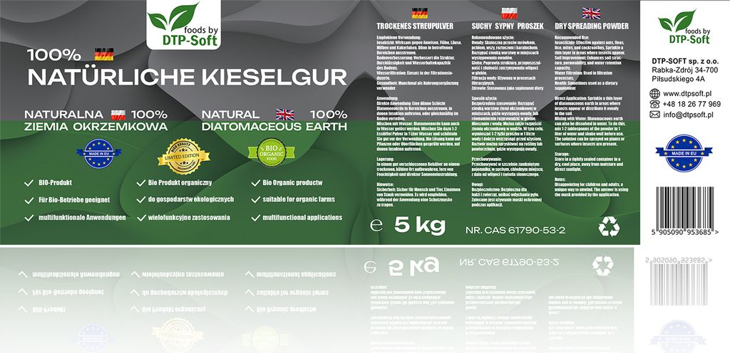 Kieselgur Diatomeenerde 5kg fein hohe | Kaufland.de