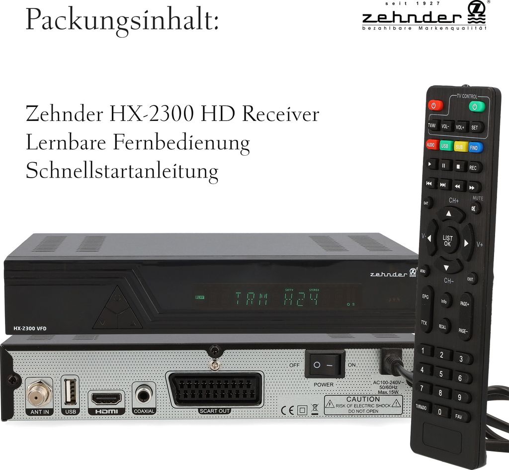Zehnder HX-2300-VFD Sat Receiver - mit | Kaufland.de