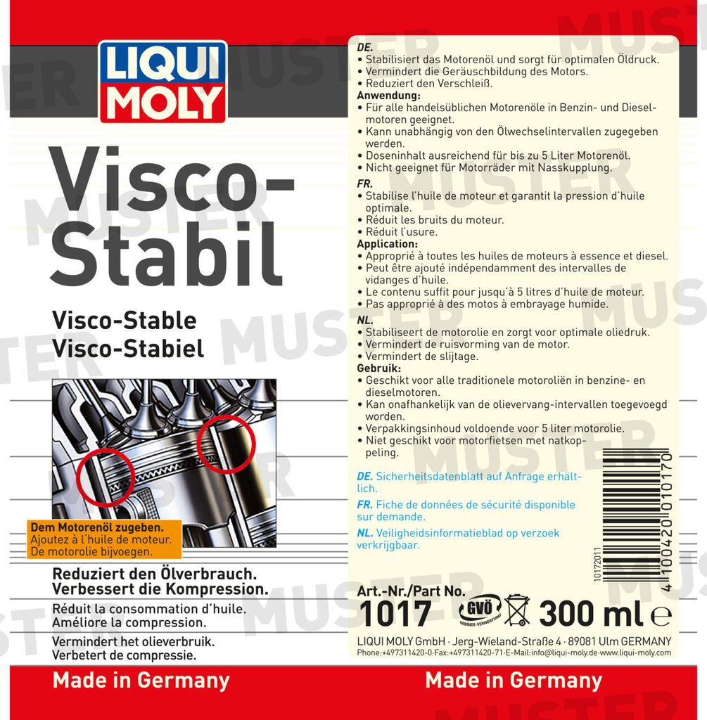 Liqui Moly Visco-Stabil 300 ml Additive | Kaufland.de