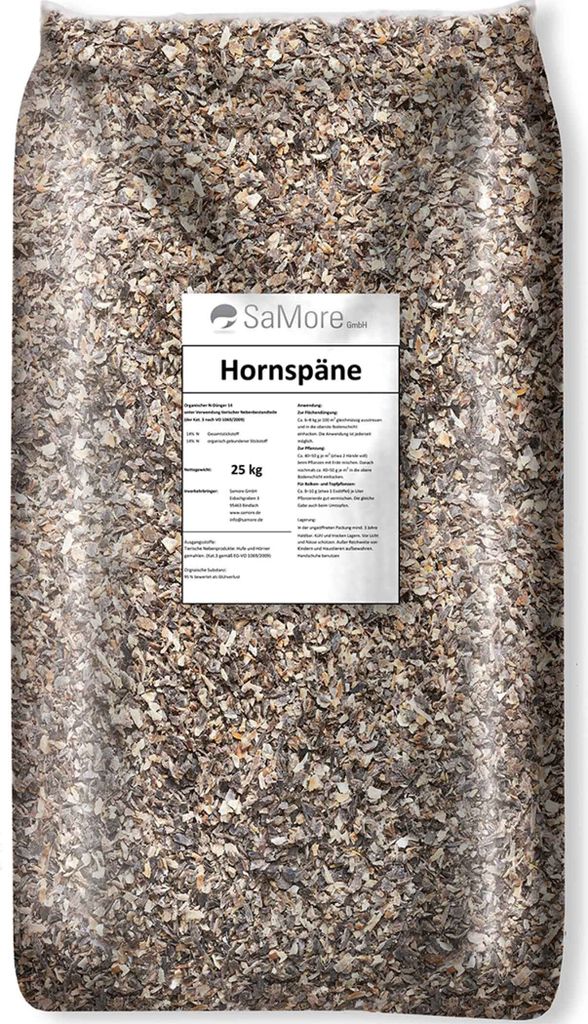 Samore Hornspäne Gartendünger 25 kg, 100% natürlich mit