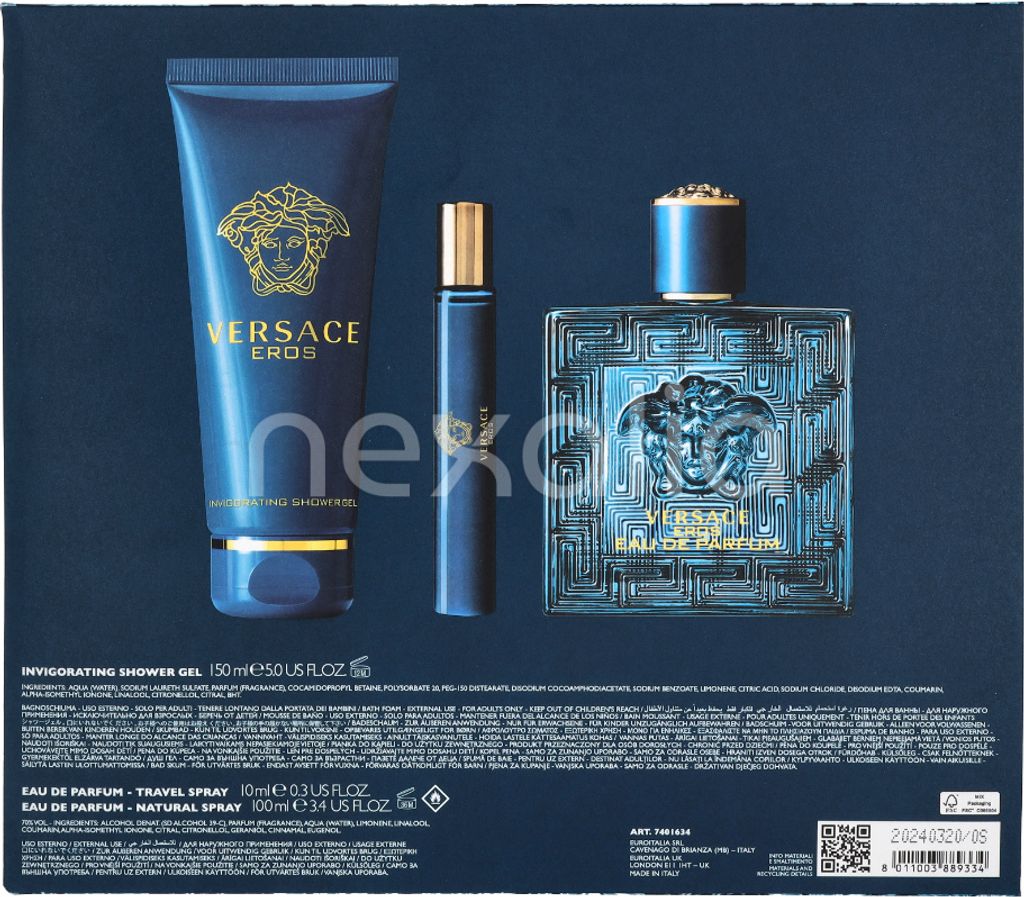 Versace Eros EDP 100 ml + EDP MINI 10 ml + SG | Kaufland.de