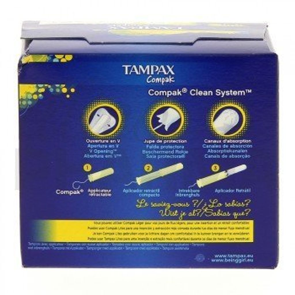 TAMPAX COMPAK obyčajný tampón 22 ks Tampón | Kaufland.sk