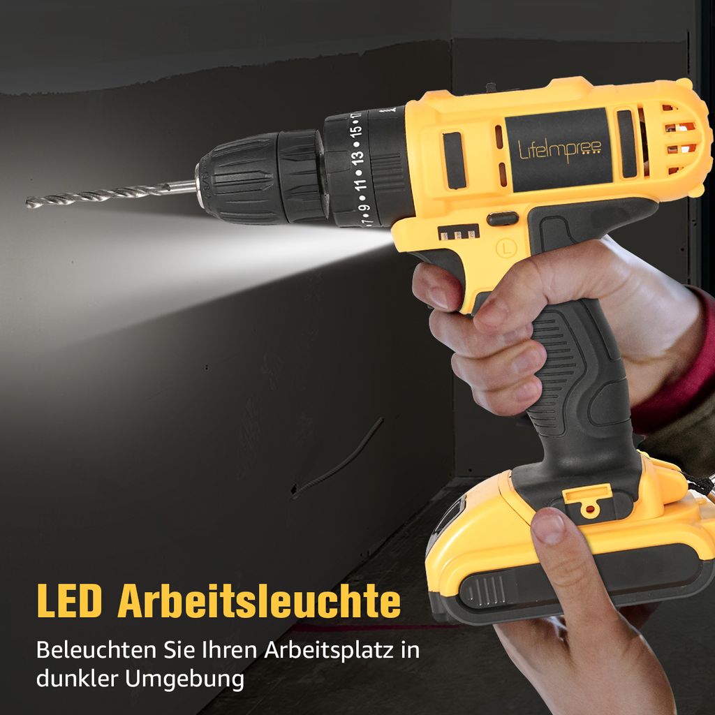 LifeImpree 21V Akkuschrauber Set, Akkubohrer | Kaufland.de