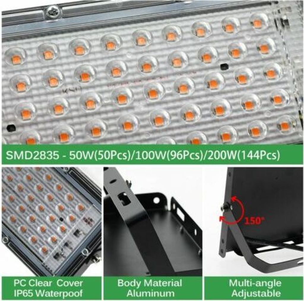 100W 96 LED Pflanzenlampe Garten- & | Kaufland.de