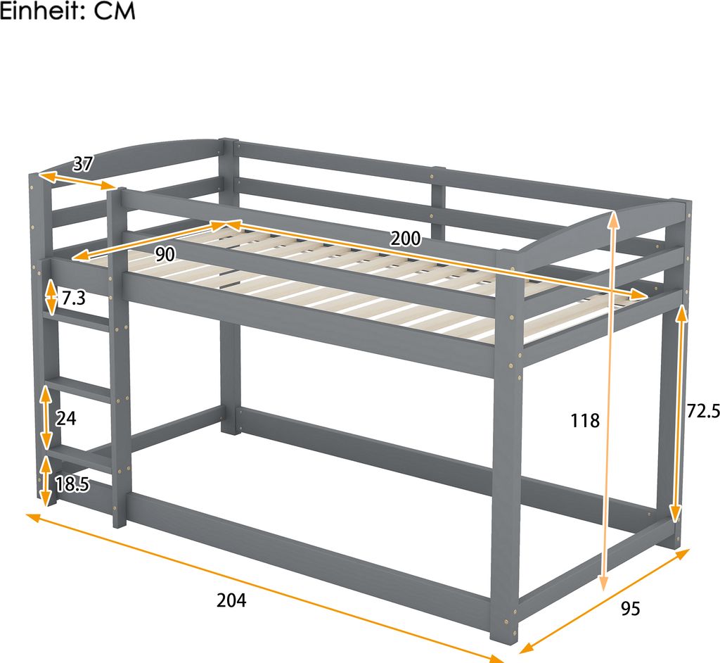okwish Etagenbett Stockbett 90x200cm mit | Kaufland.de
