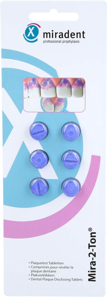 Miradent Plaquetest Tabletten Mira-2-Ton 6 St