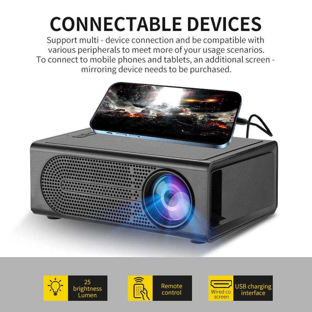 ZELURXX Mini Beamer, Tragbar, LCD LED, | Kaufland.de