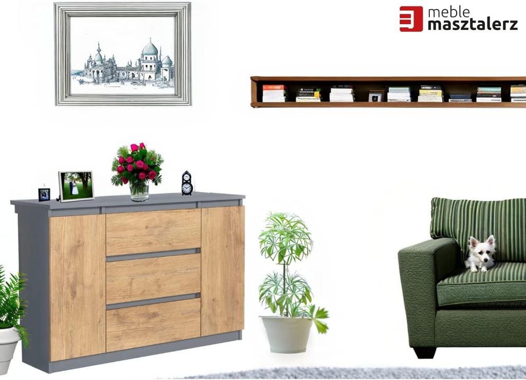 meble masztalerz Komoda biela matná 4 zásuvky | Kaufland.sk