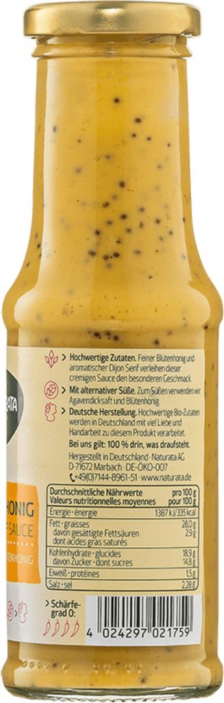 Naturata Honig Senf Sauce -- 210ml | Kaufland.de