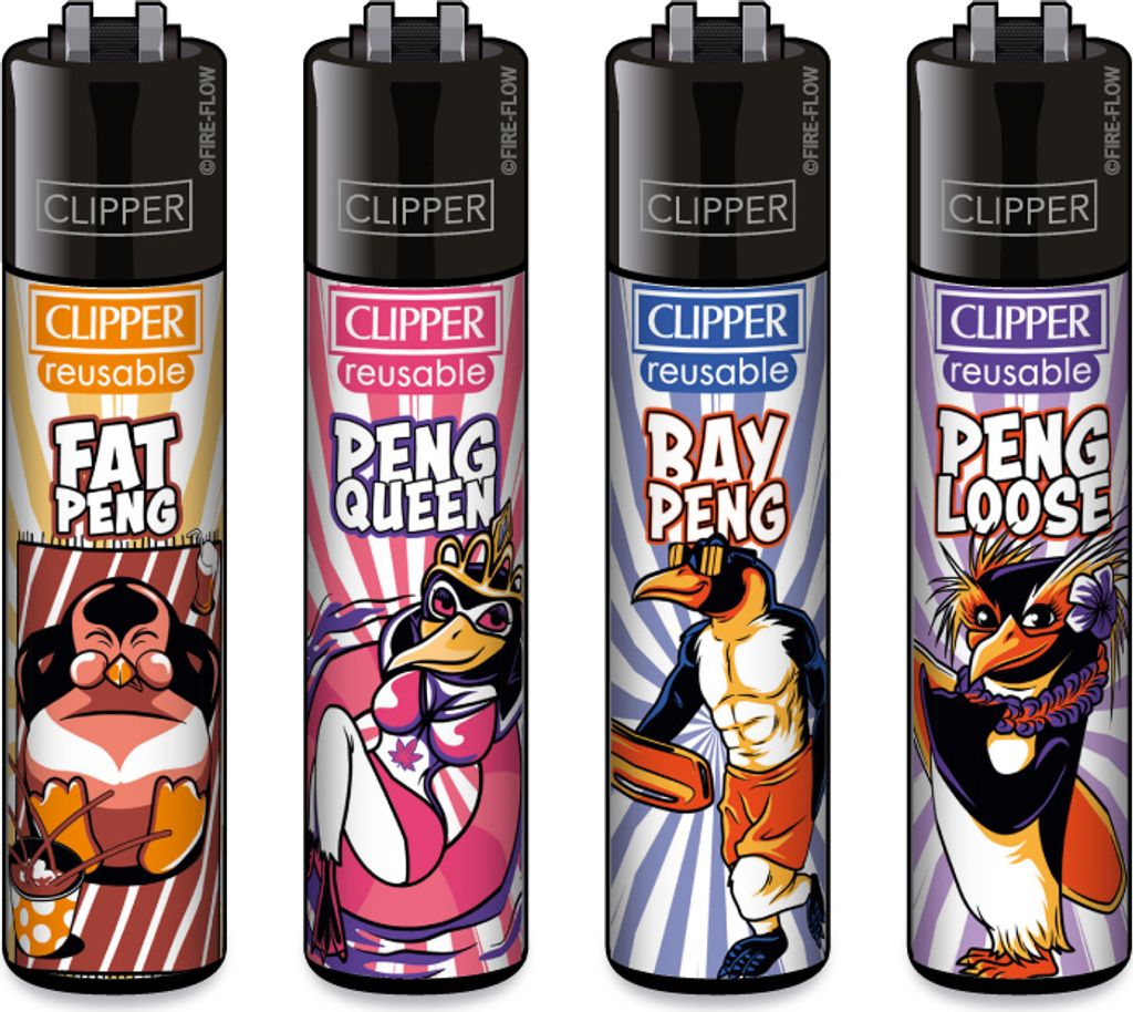 Clipper® Feuerzeuge 4er Set: Penguin #2 | Kaufland.de