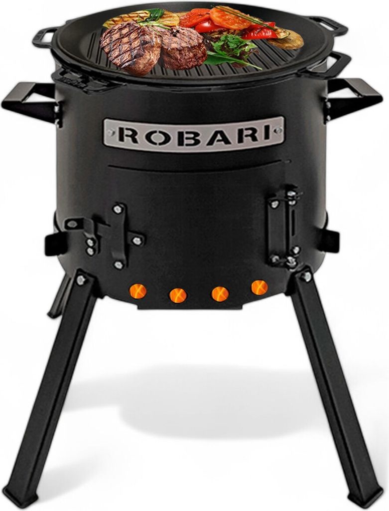 ROBARI Feuerofen + Gusseisen Kasan 12 L mit | Kaufland.de