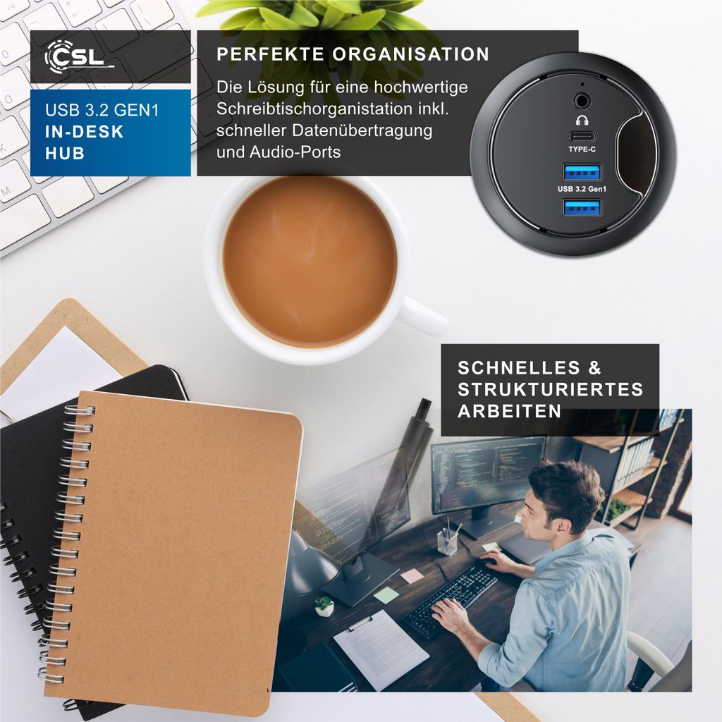 CSL - USB 3.2 stolní USB rozbočovač - stolní | Kaufland.cz