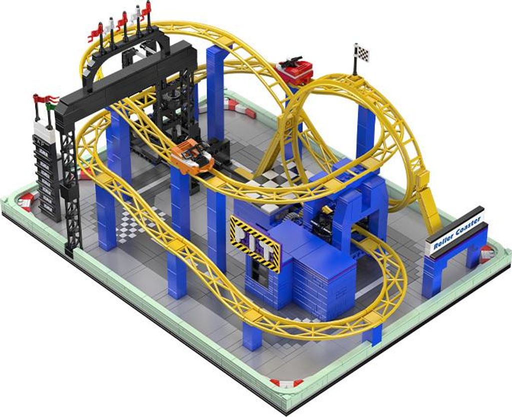 Mould King 11020 Land Rollercoaster Dynamic Race Zestaw