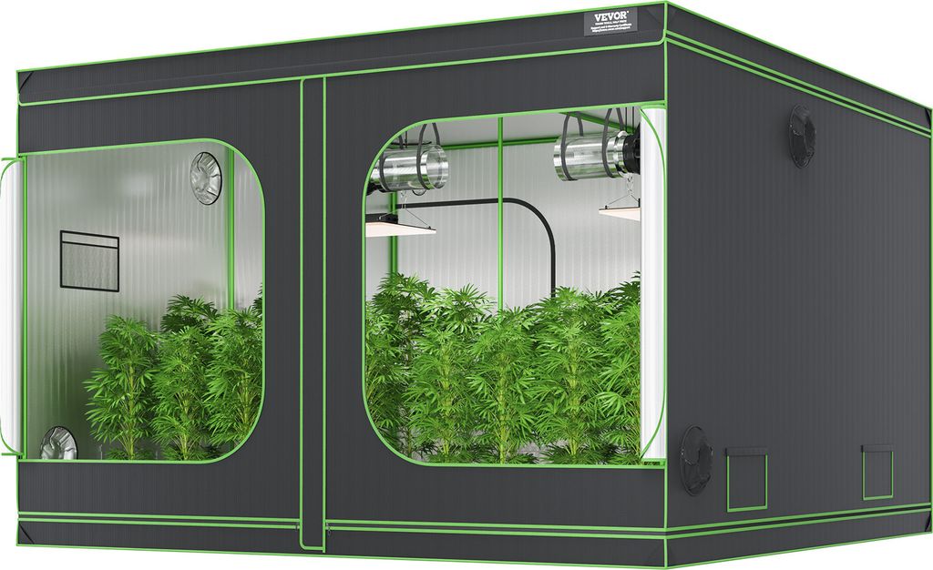 VEVOR Growbox 305 x 305 x 203 cm Gewächshaus aus 19 mm