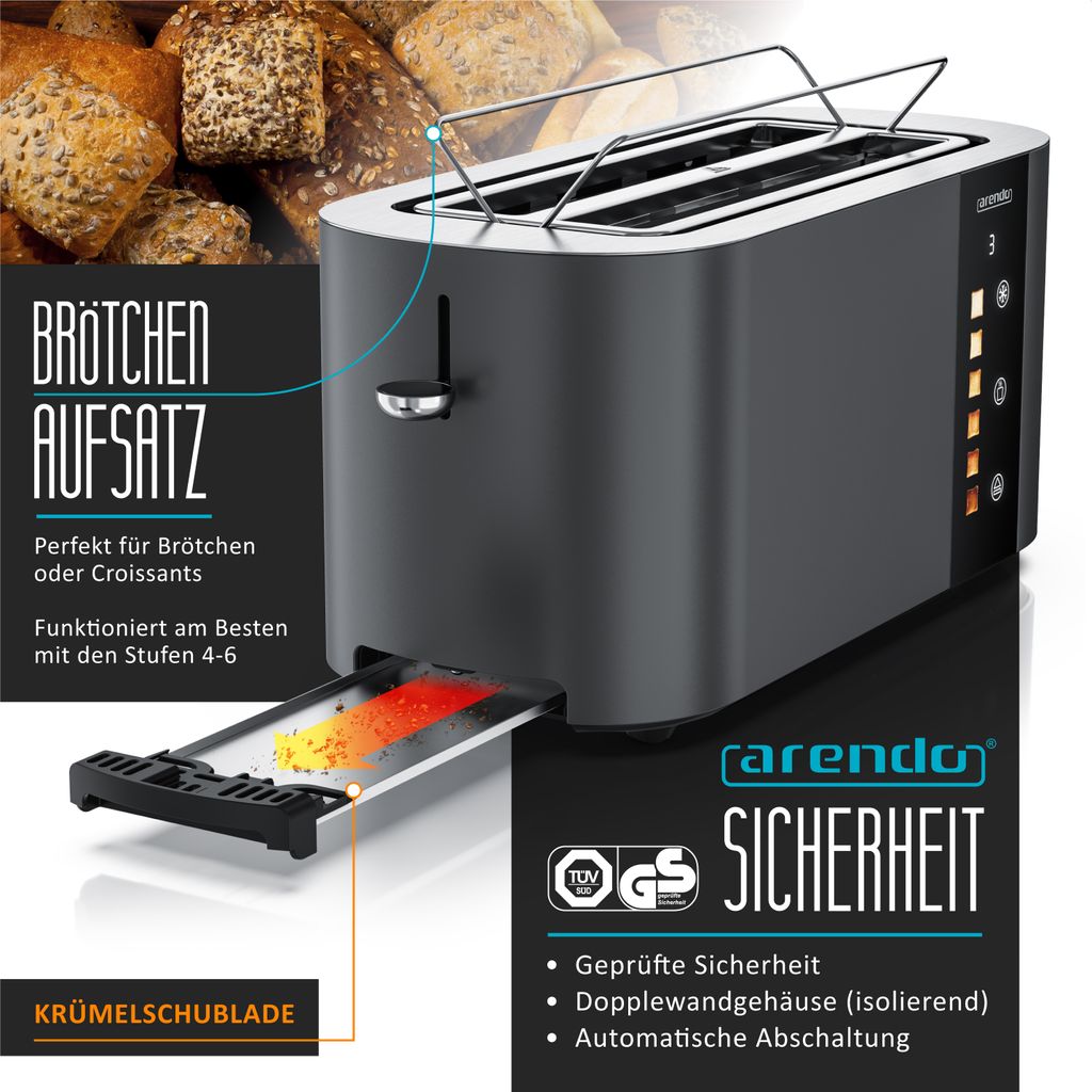 Arendo Toaster 4 Scheiben, | Kaufland.de