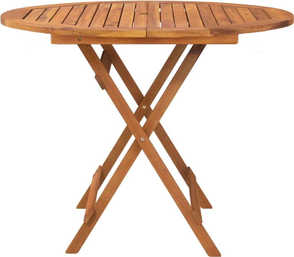 vidaXL Sklápací záhradný stôl Ø 90x75 cm z | Kaufland.sk