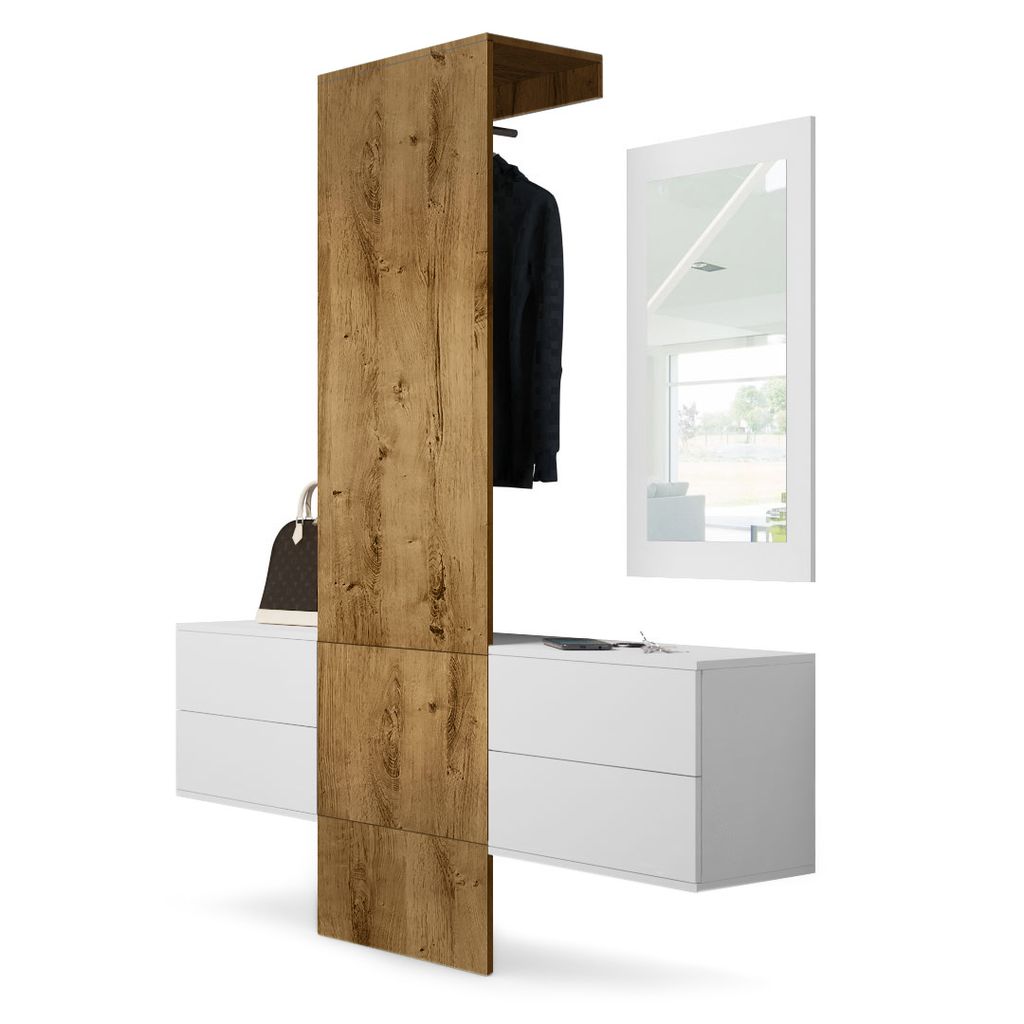 Garderobe Wandgarderobe Carlton Set 3, Korpus | Kaufland.de