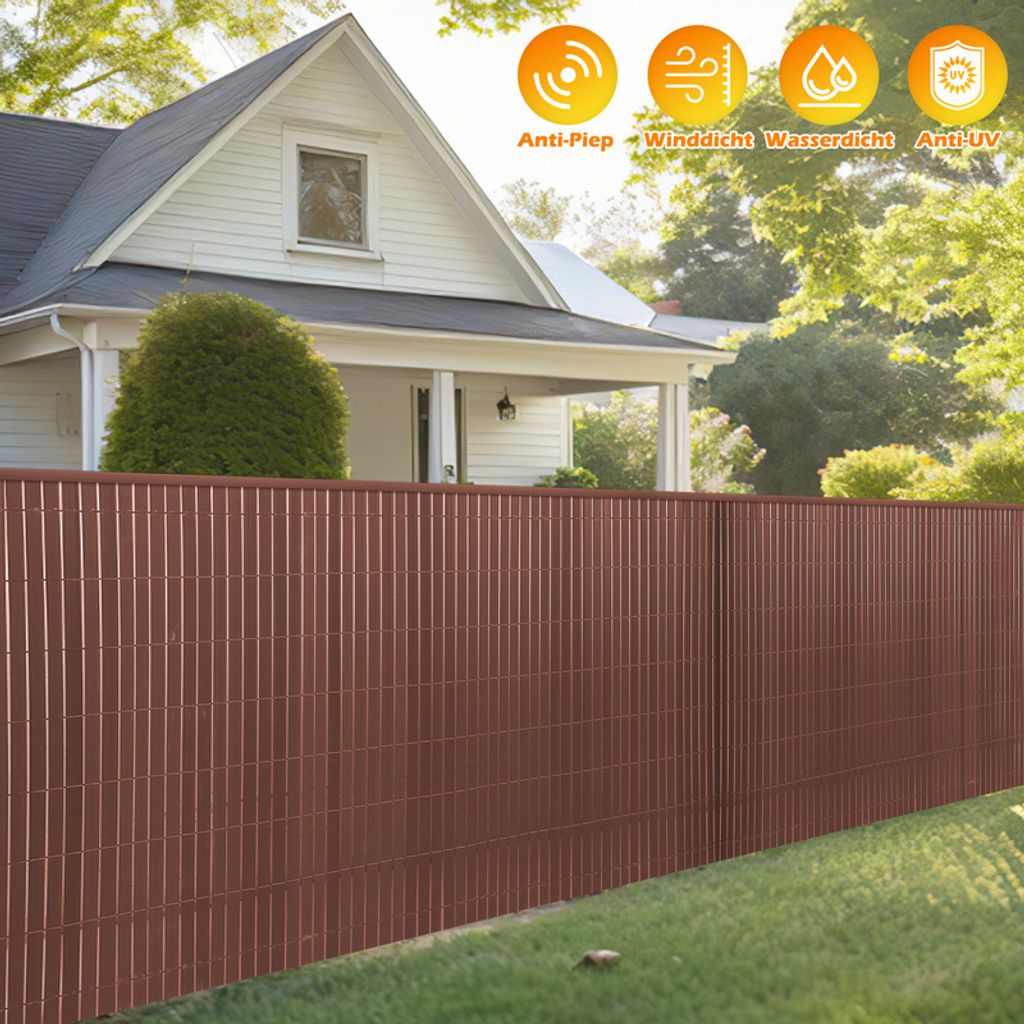 Yakimz Privacy Mat PVC Privacy Fence Brown | Kaufland.cz