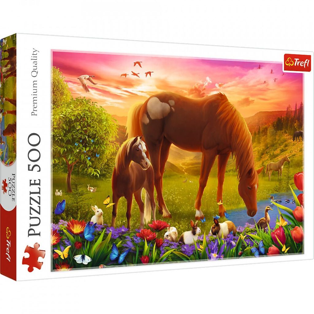 Puzzle Trefl 500 koní do Apus Klasické puzzle | Kaufland.sk