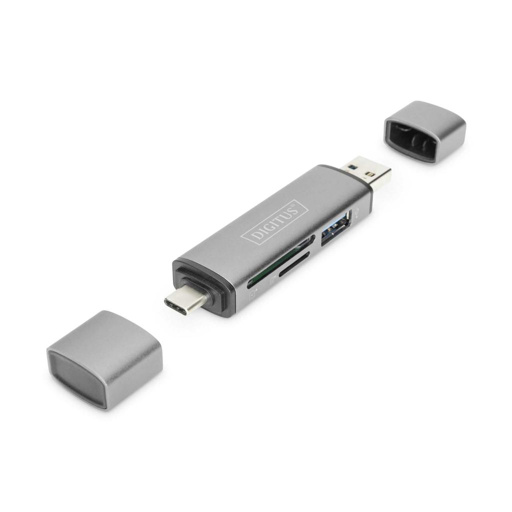 DIGITUS Dual Card Reader Hub USB-C / USB 3.0, | Kaufland.sk