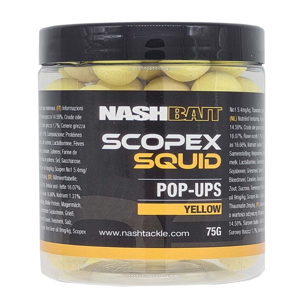 Nash Scopex Squid Pop Ups Yellow 15mm (75g) | Kaufland.de