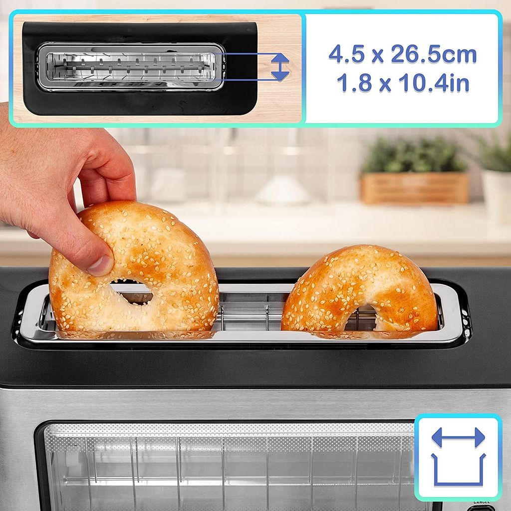 Duronic TB10 Toaster mit Glasfenster | | Kaufland.de