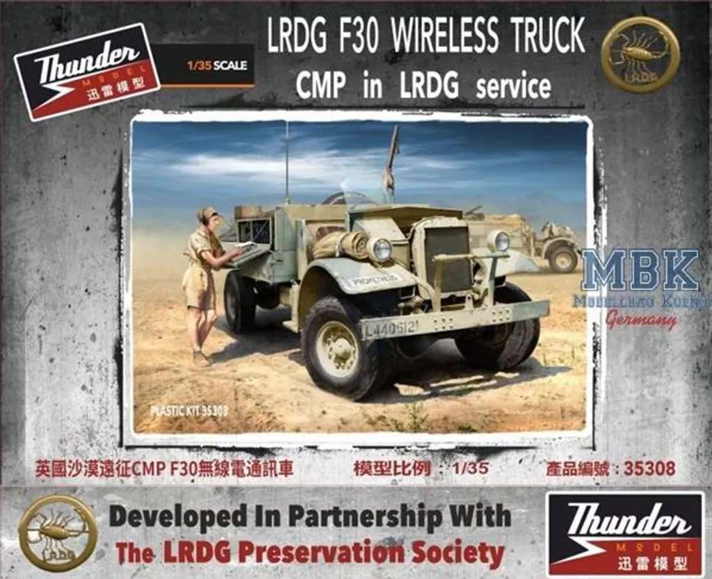 Thunder Models THM35308 Ford F30 LRDG Camion sans Fil 1/35 Maquette