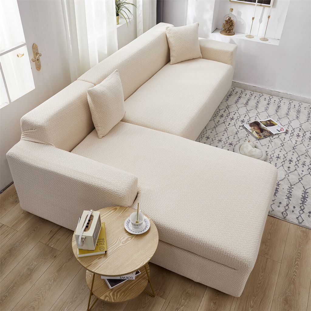 (béžový) potah na pohovku ve tvaru L, | Kaufland.cz