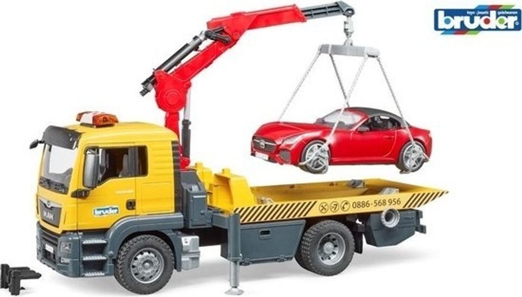 Bruder Nákladní auto MAN odtahovka s osobním | Kaufland.cz