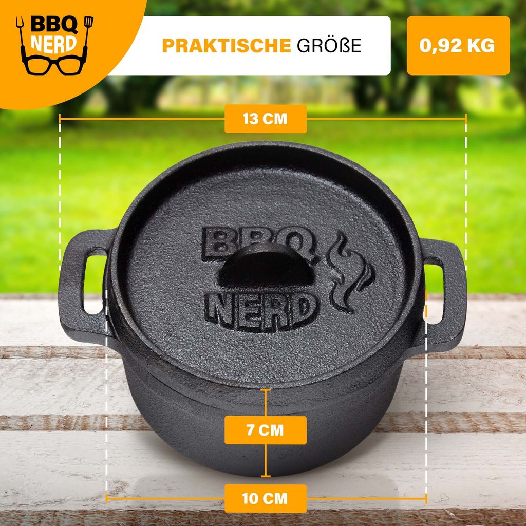 BBQ-Nerd 6er Set Mini Dutch Oven - Kleiner | Kaufland.de